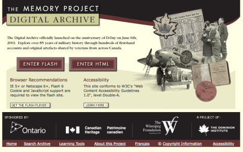 Tool Entry: The Memory Project | Virtual Tool Cupboard | e-lab